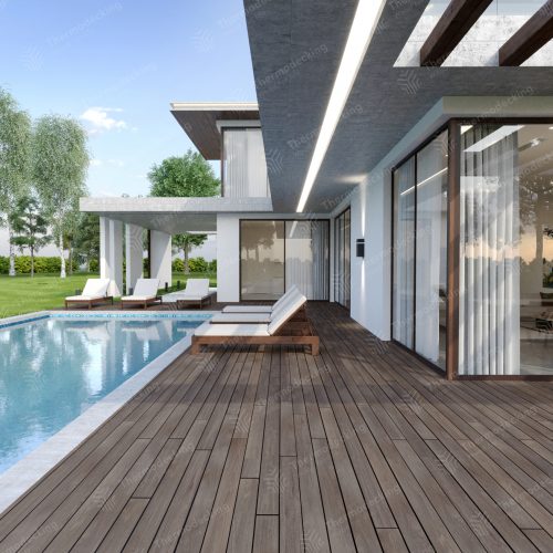 Thermo Birch Decking Board (Fine Corduroy) | Thermodecking