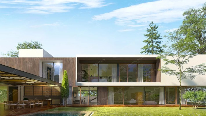 Layout options for thermo birch cladding boards (Wood+Plaster ...